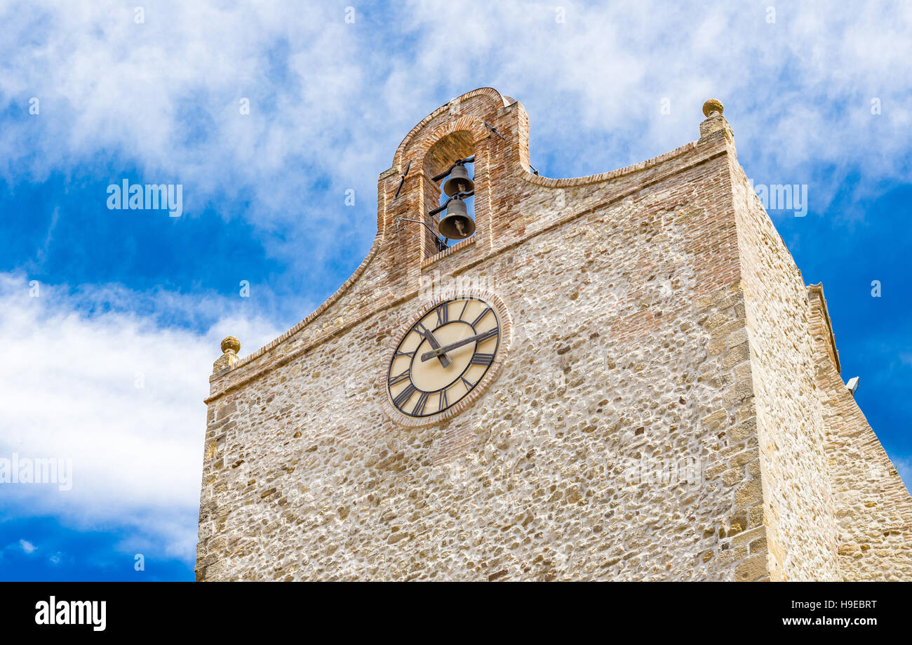 ancient medieval clock tower Stock Photo - Alamy