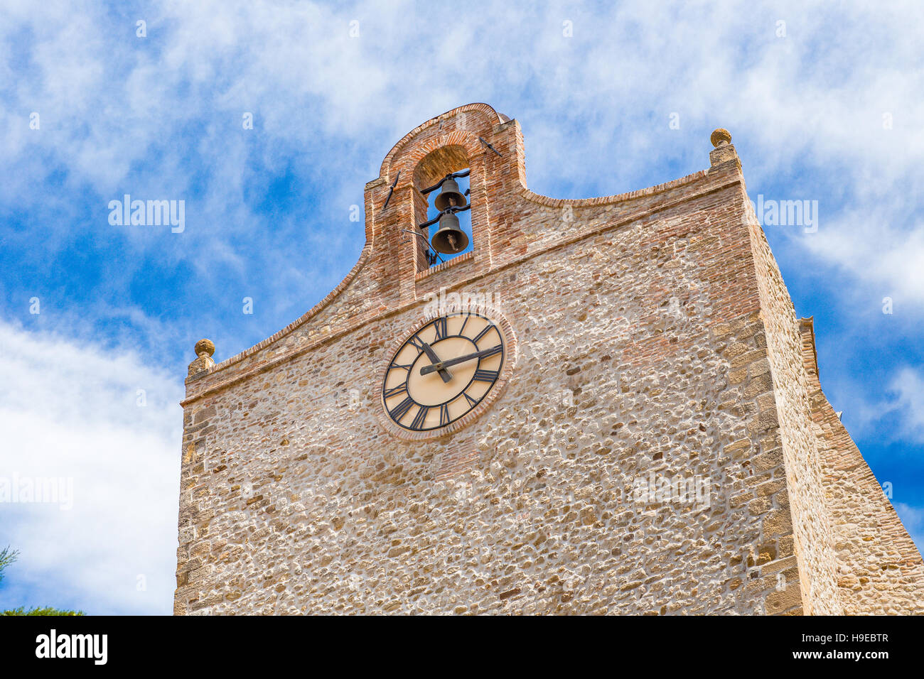 ancient medieval clock tower Stock Photo - Alamy