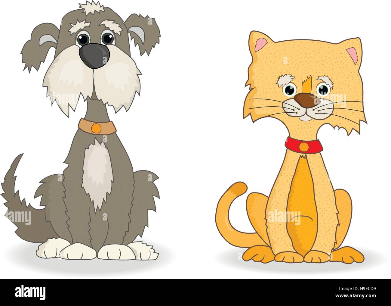 Cartoon cat dog hi-res stock photography and images - Alamy