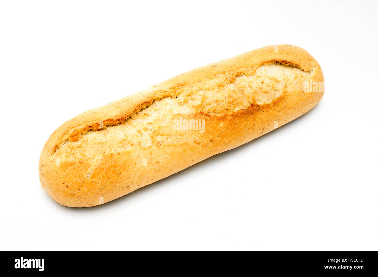 one baguette bread isolated Stock Photo - Alamy