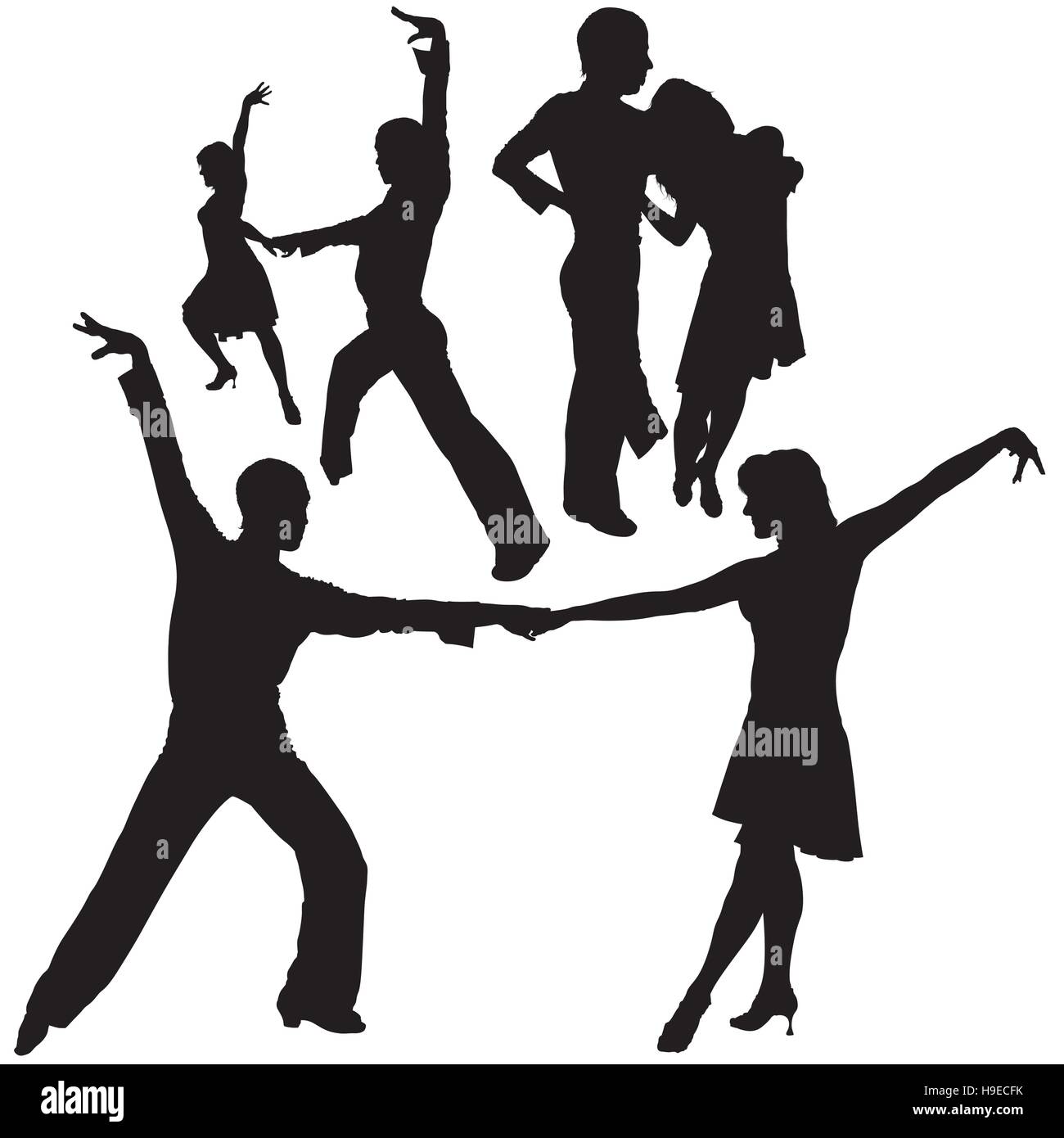Man woman dance music Stock Vector Images - Alamy