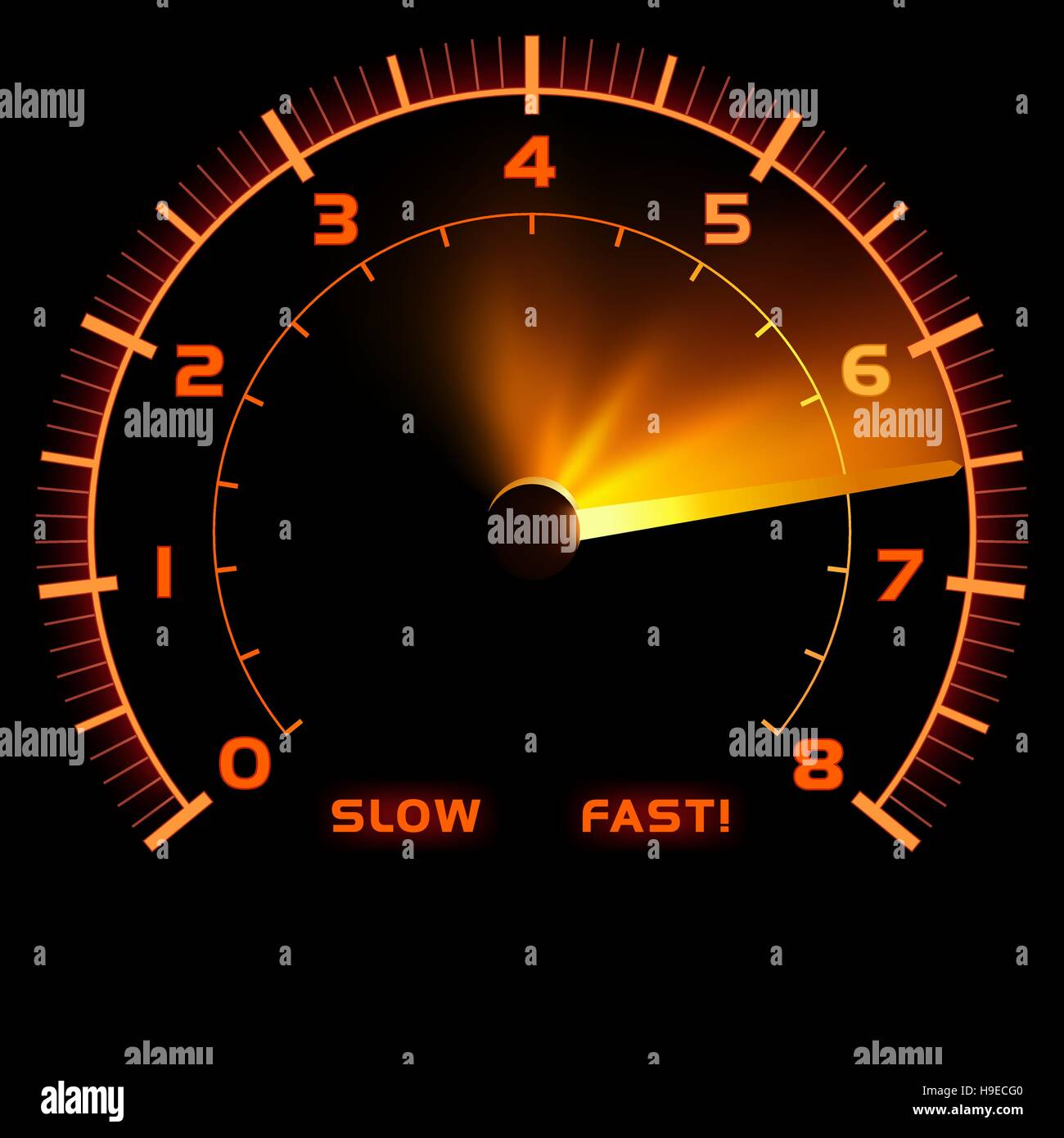 Car dashboard illuminated Stock Vector Images - Alamy