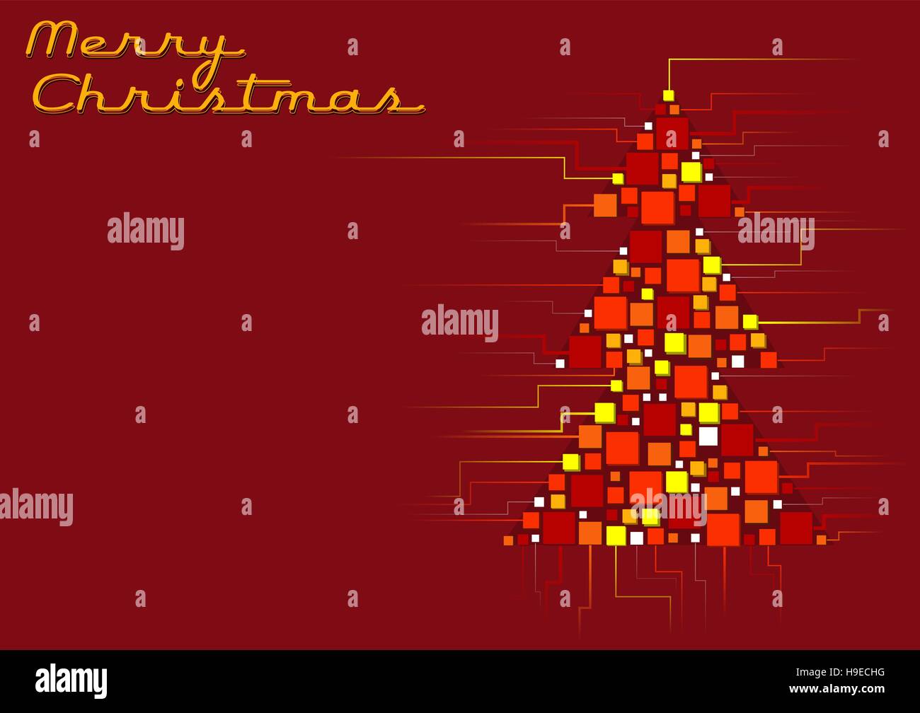 Abstract Christmas Tree Stock Vector Image & Art - Alamy