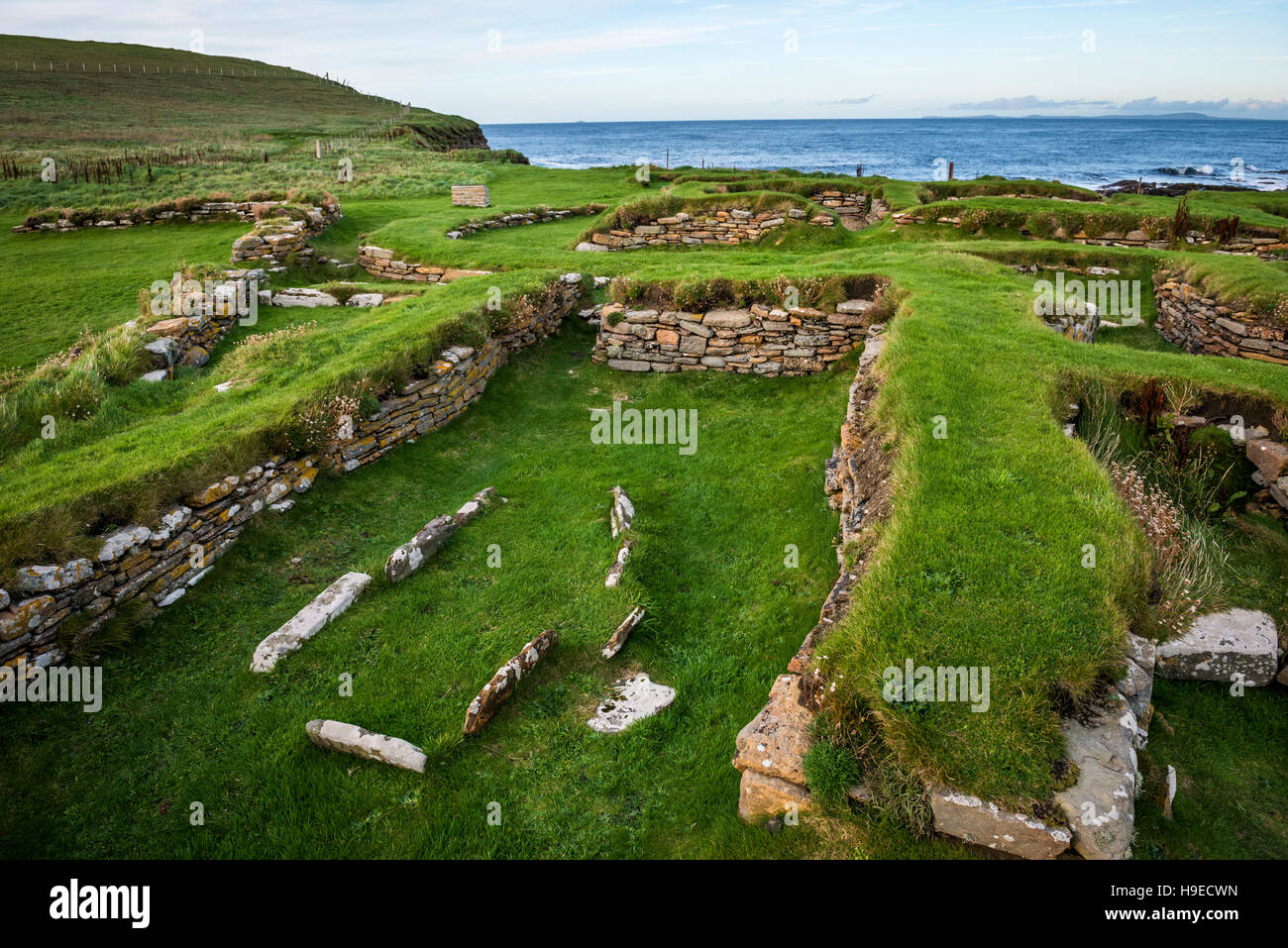 Pictish and Norse settlement remains on The Brough of Birsay, a tidal ...