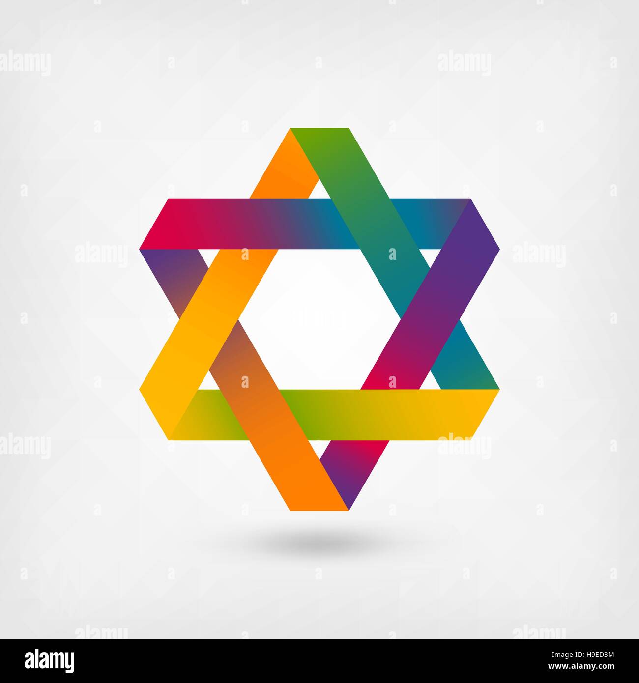 six-pointed star symbol. vector illustration - eps 10 Stock Vector ...