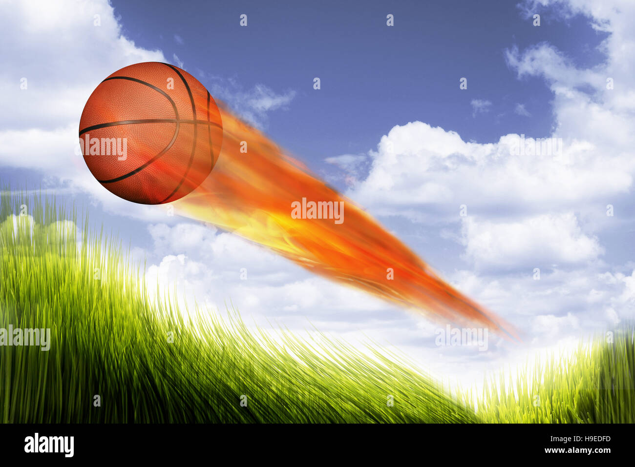 Burning basketball hoop hi-res stock photography and images - Alamy