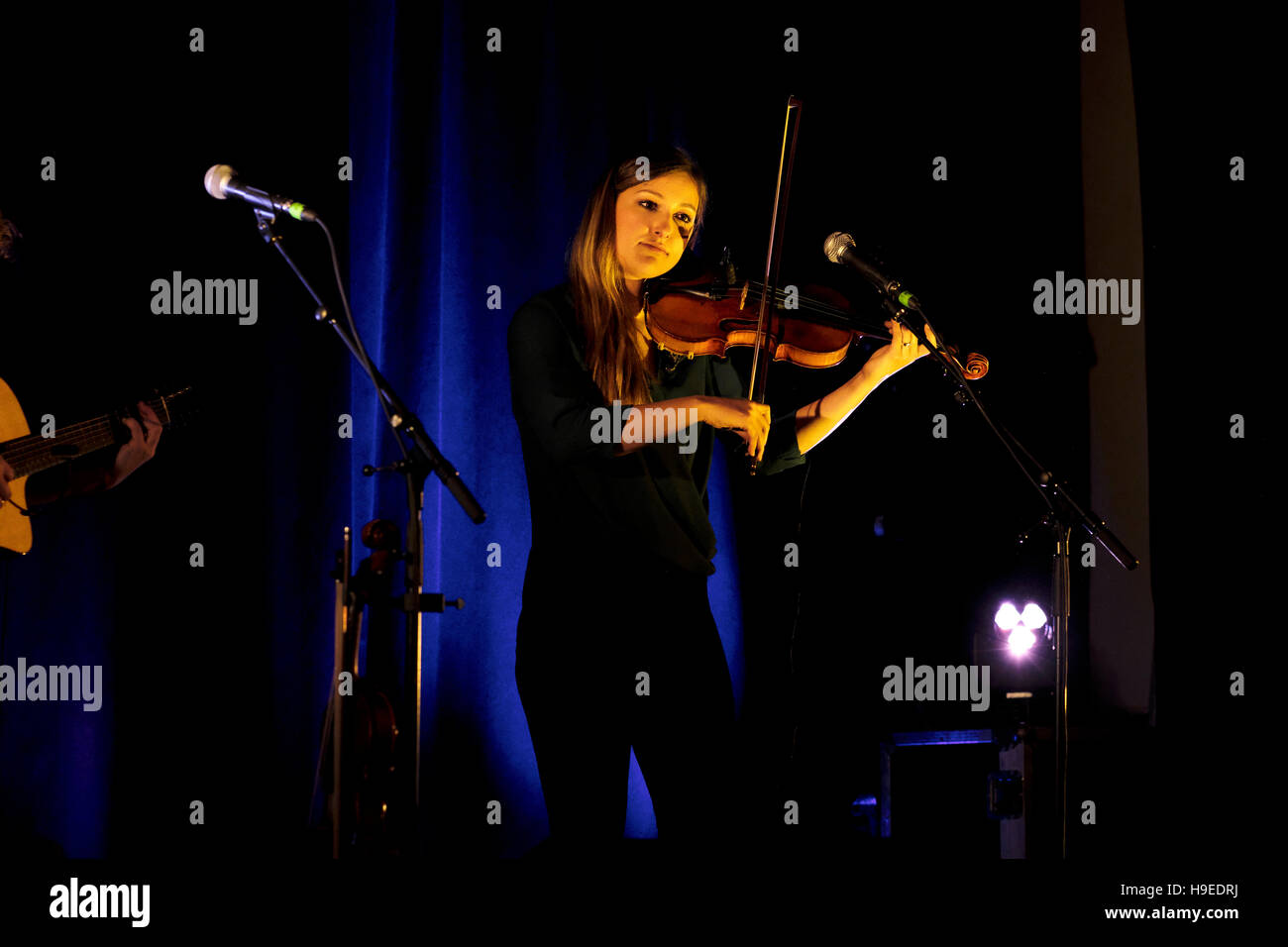 Bond band girl Elspeth Hanson at the Phipps Hall Beauly Stock Photo - Alamy