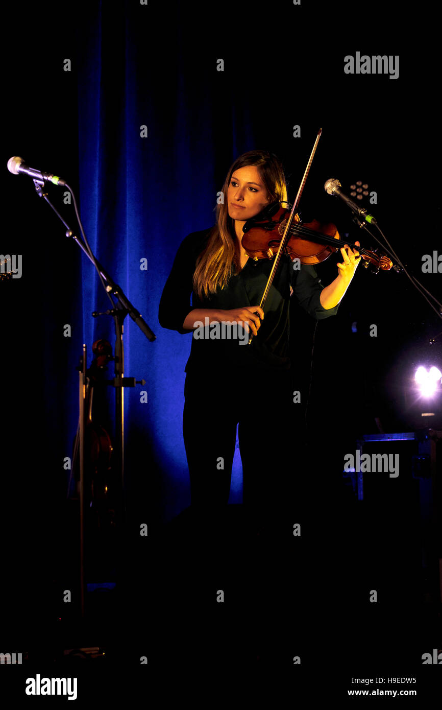 Bond band girl Elspeth Hanson at the Phipps Hall Beauly Stock Photo - Alamy