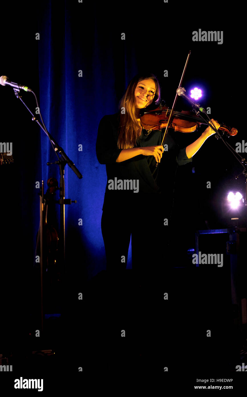 Bond band girl Elspeth Hanson at the Phipps Hall Beauly Stock Photo - Alamy