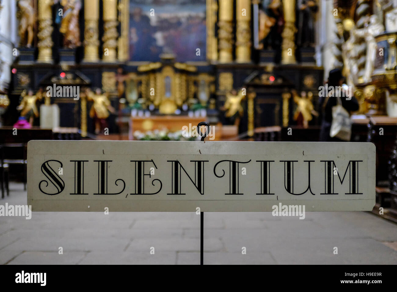 Silence in Church Stock Photo - Alamy