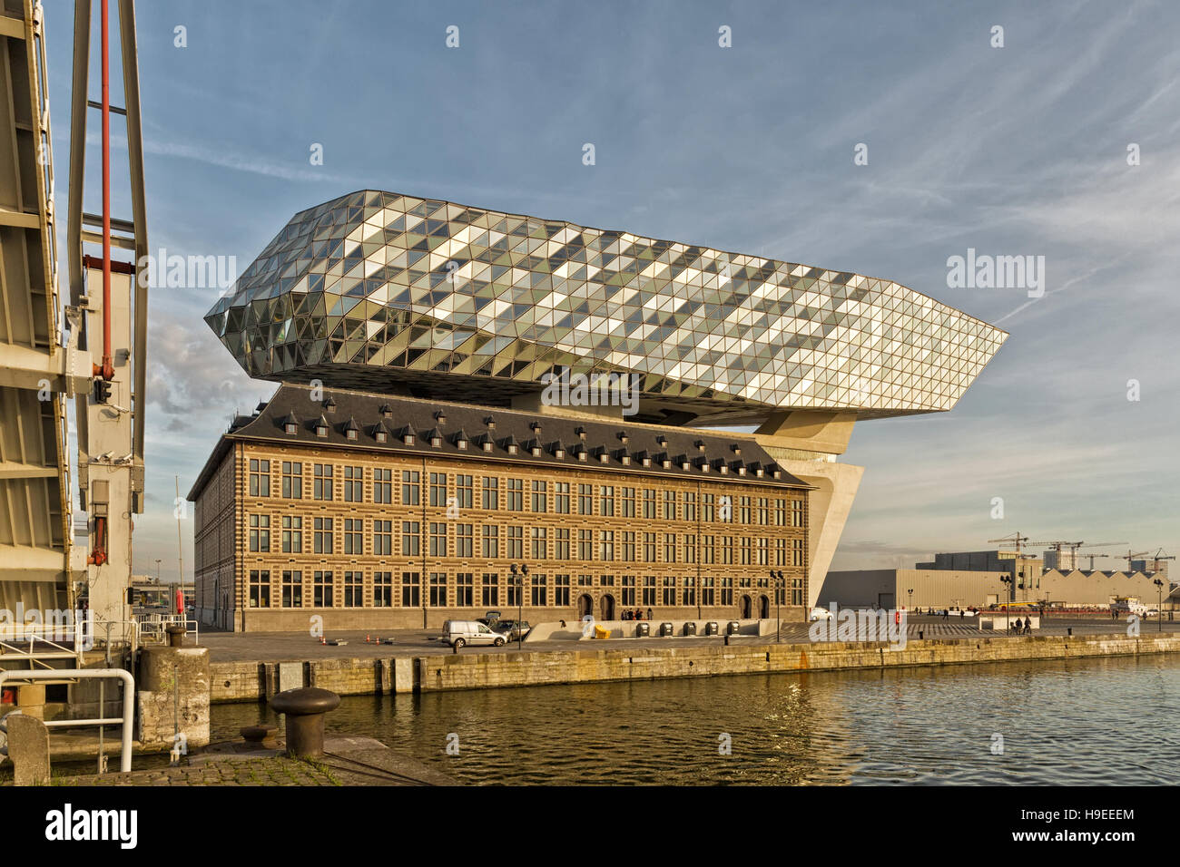 Antwerp, Belgium - October 2016: The new Port House in Antwerp ...