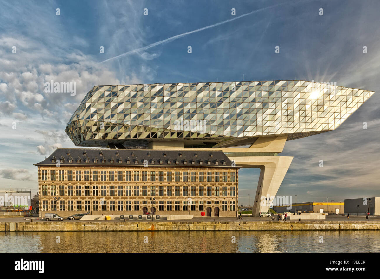 Antwerp, Belgium - October 2016: The new Port House in Antwerp ...