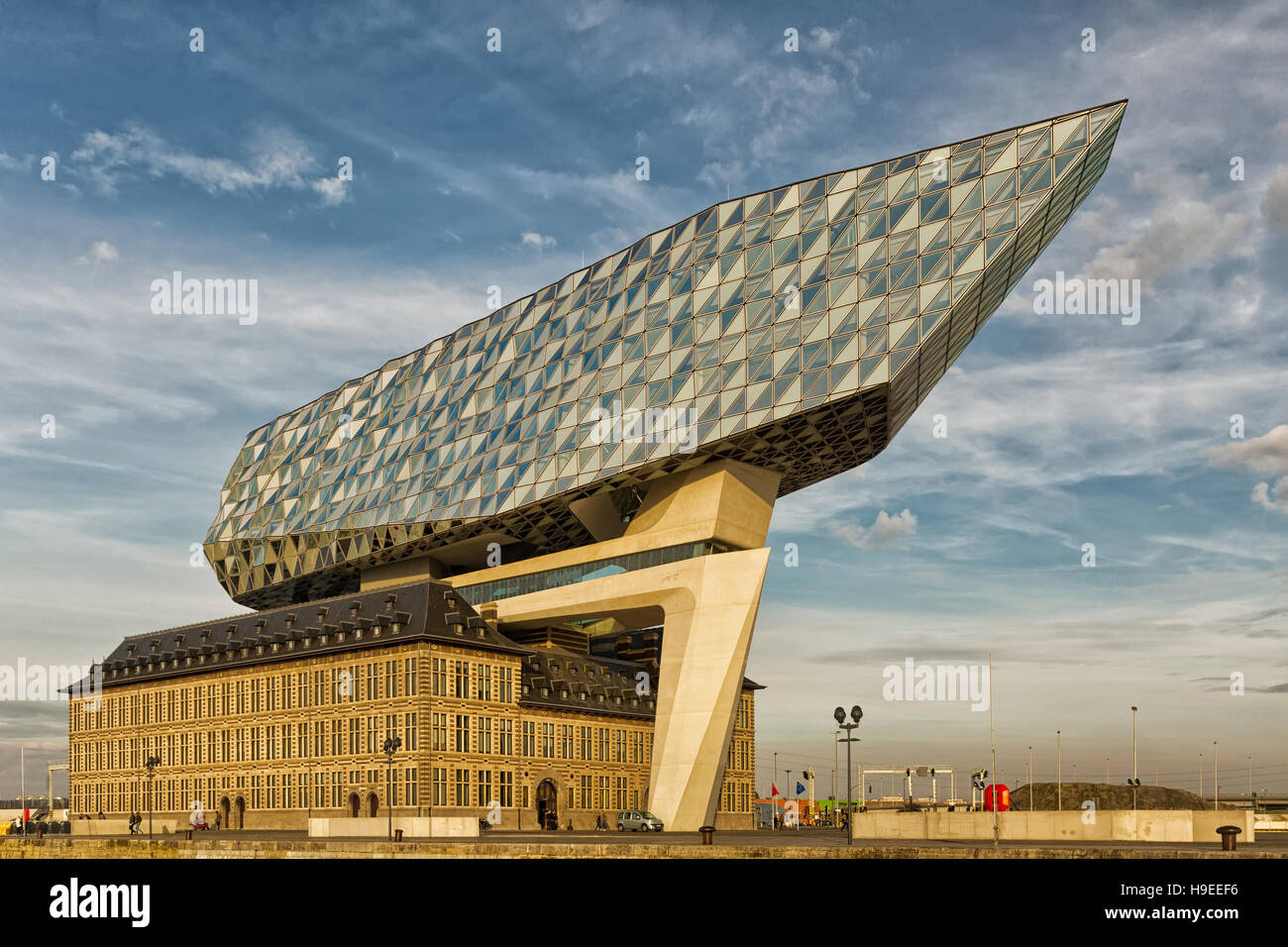 Antwerp, Belgium - October 2016: The new Port House in Antwerp ...