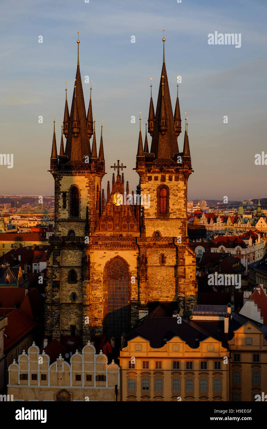 Prague Church Architecture Stock Photo - Alamy