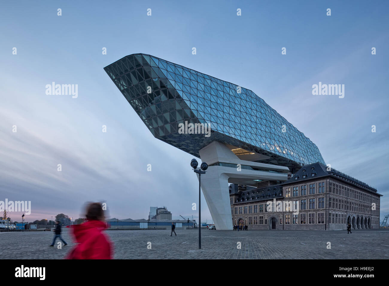 Antwerp, Belgium - October 2016: The new Port House in Antwerp ...