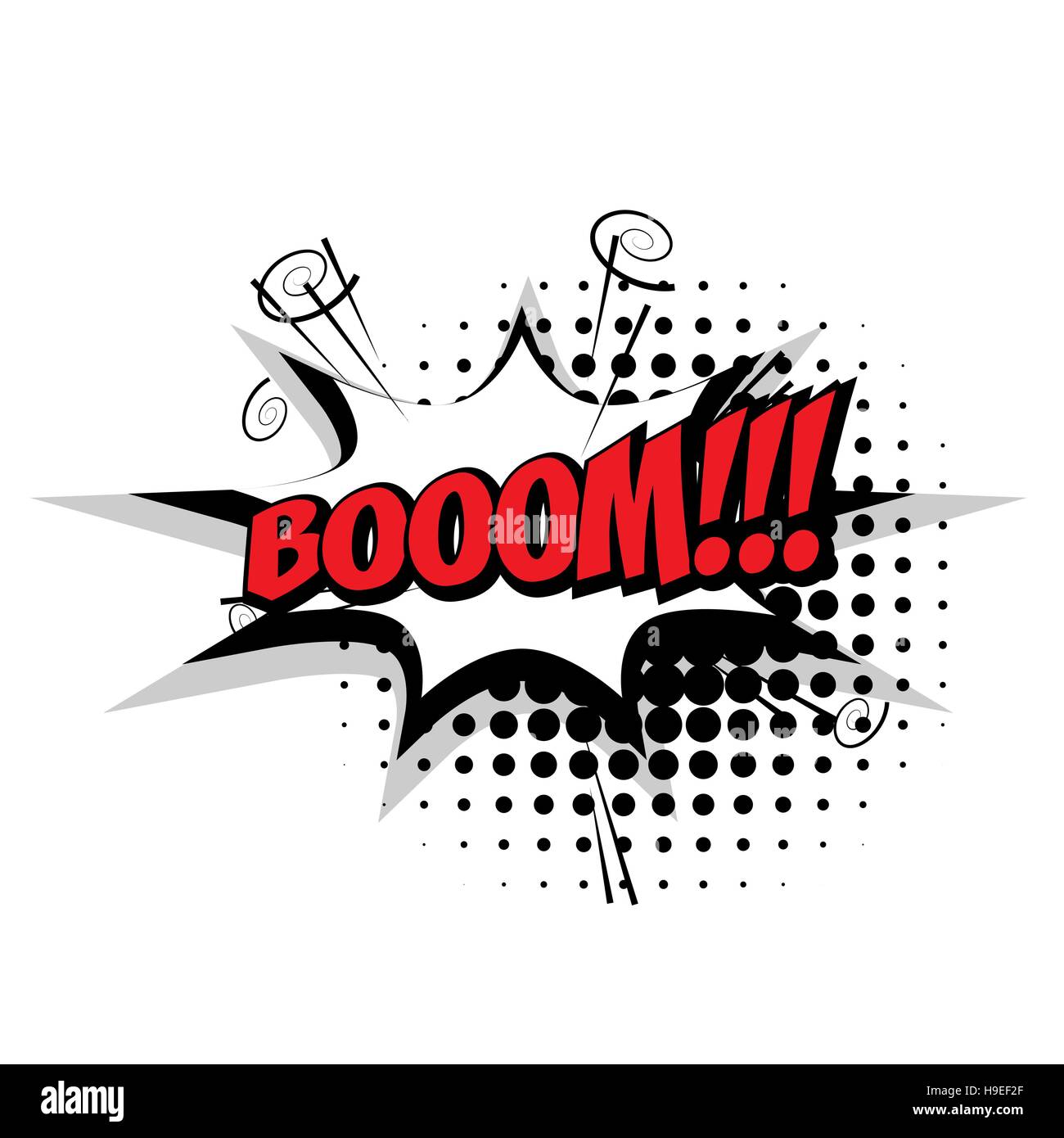 Comic text boom pop art bubble Stock Vector Image & Art - Alamy