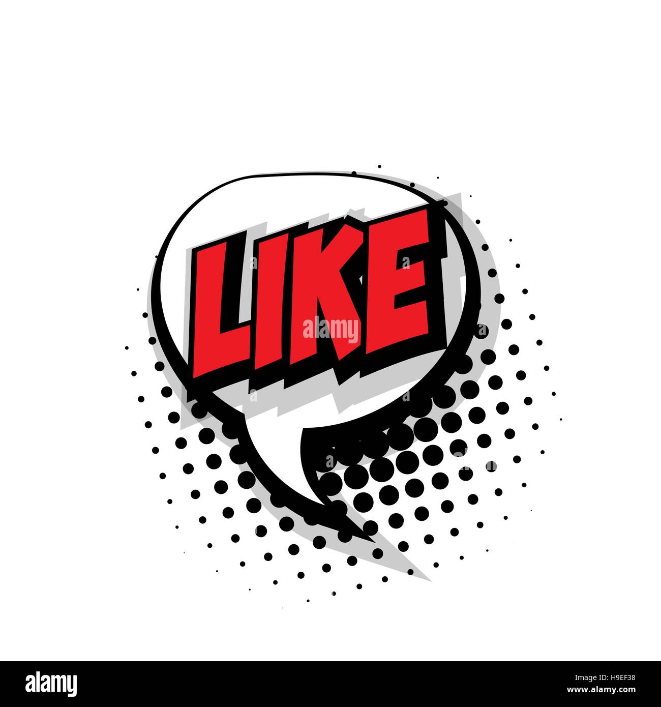 Comic text like pop art bubble Stock Vector Image & Art - Alamy