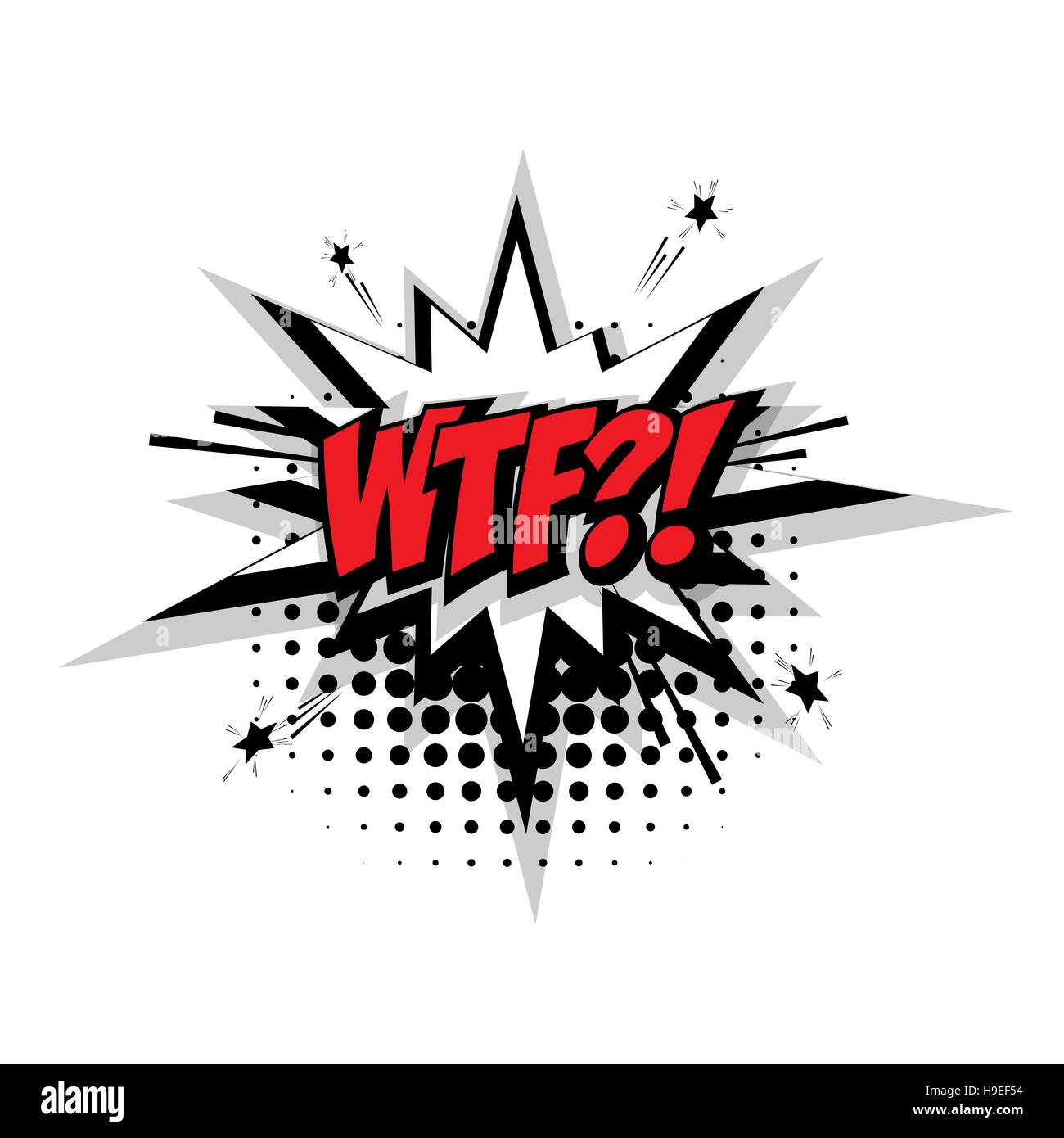 Wtf! comic sound speech hi-res stock photography and images - Alamy