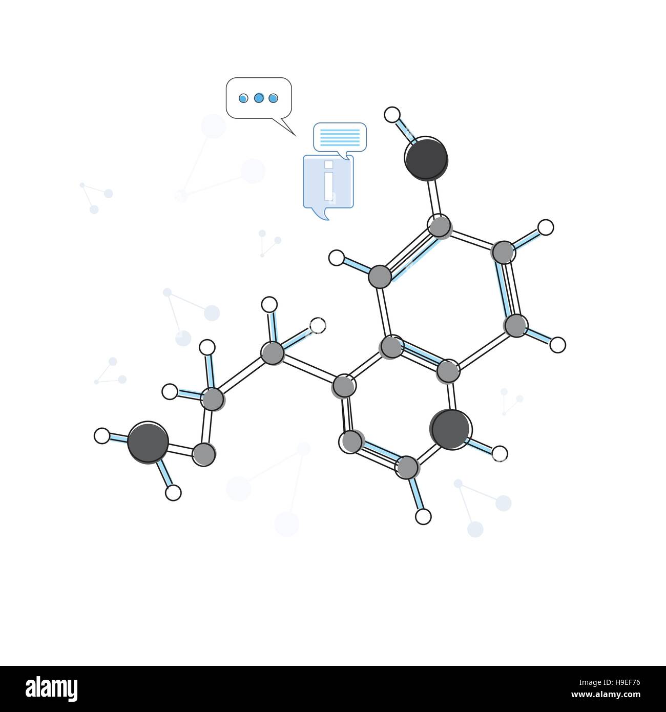 Molecular analysis Stock Vector Images - Alamy