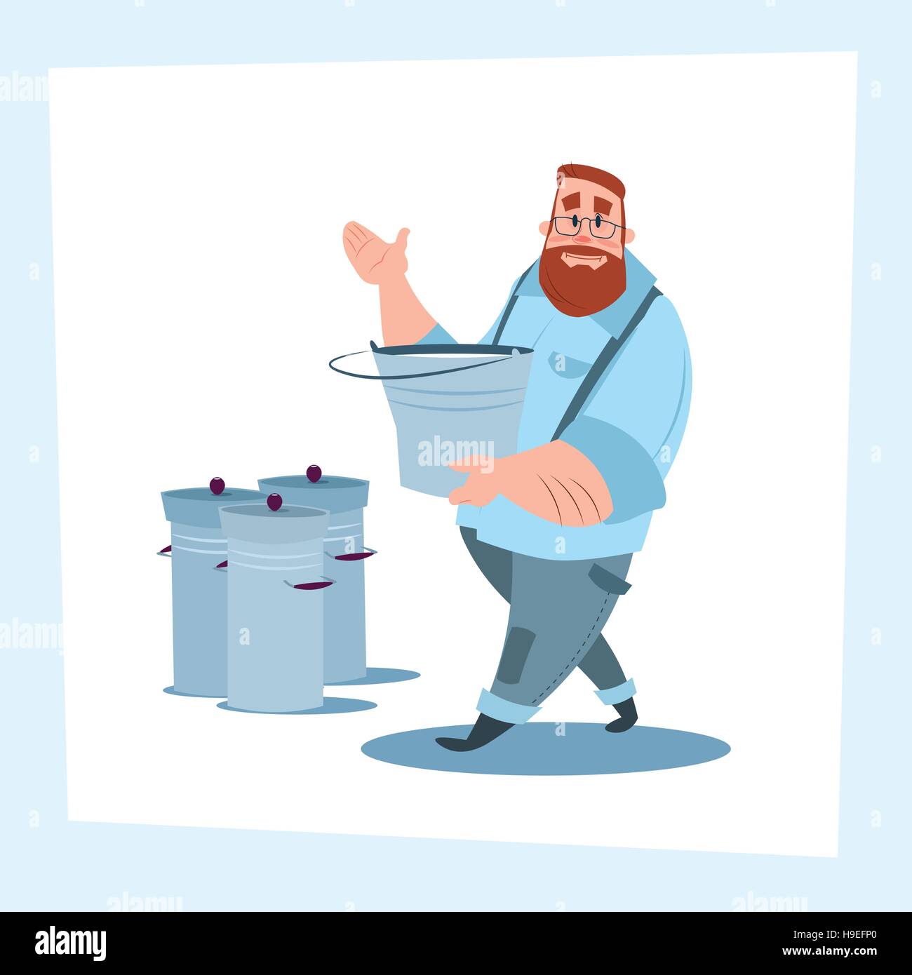 Milkman Stock Vector Images - Alamy