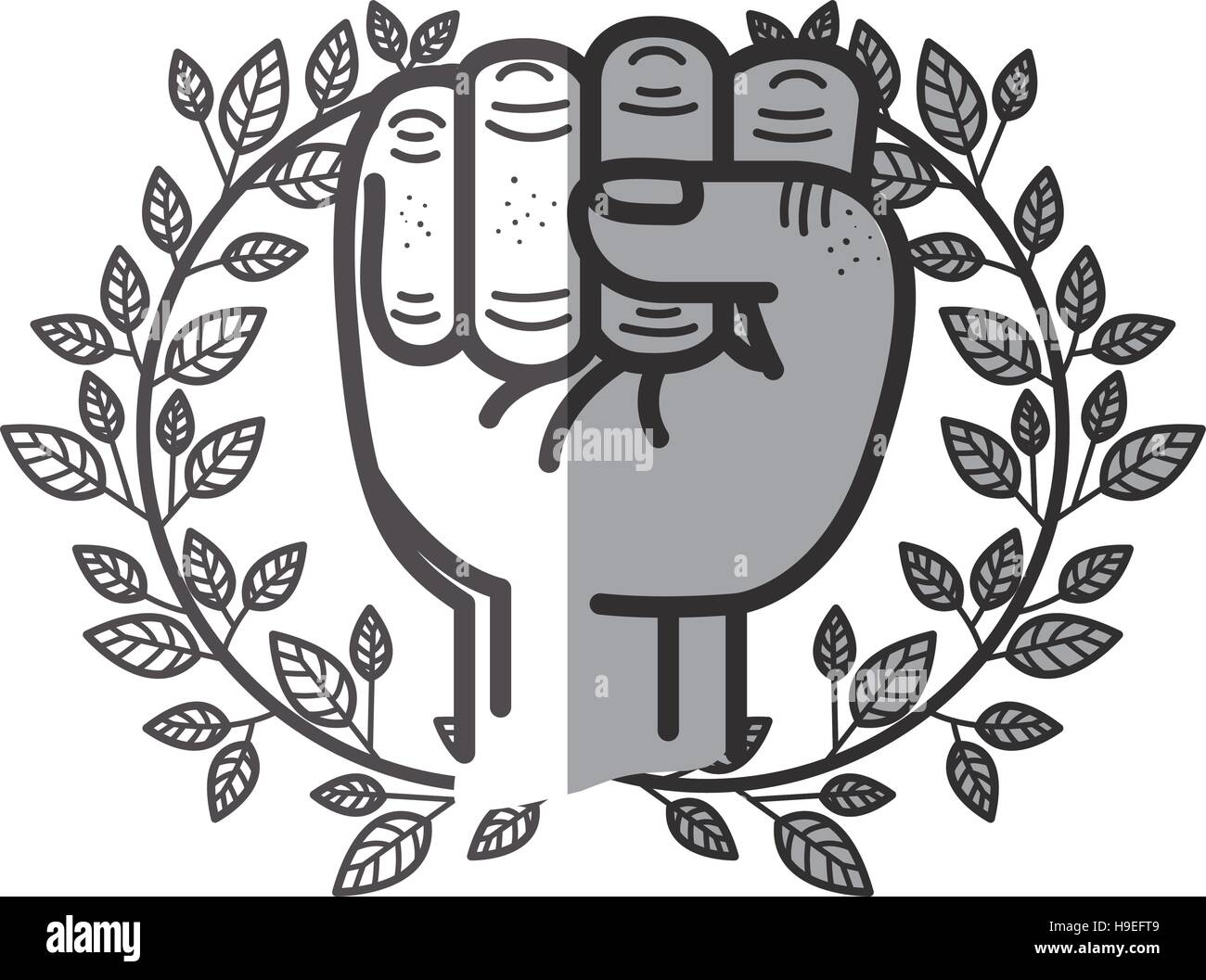Fist friendship hand touch Stock Vector Images - Alamy