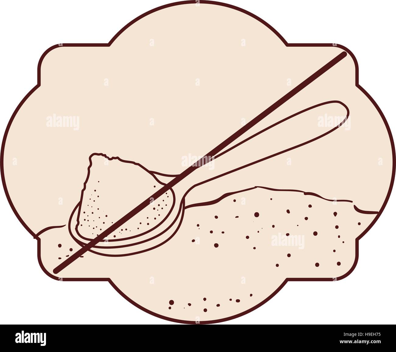 Frame of sugar free icon. Dessert sweet candy food and organic theme ...