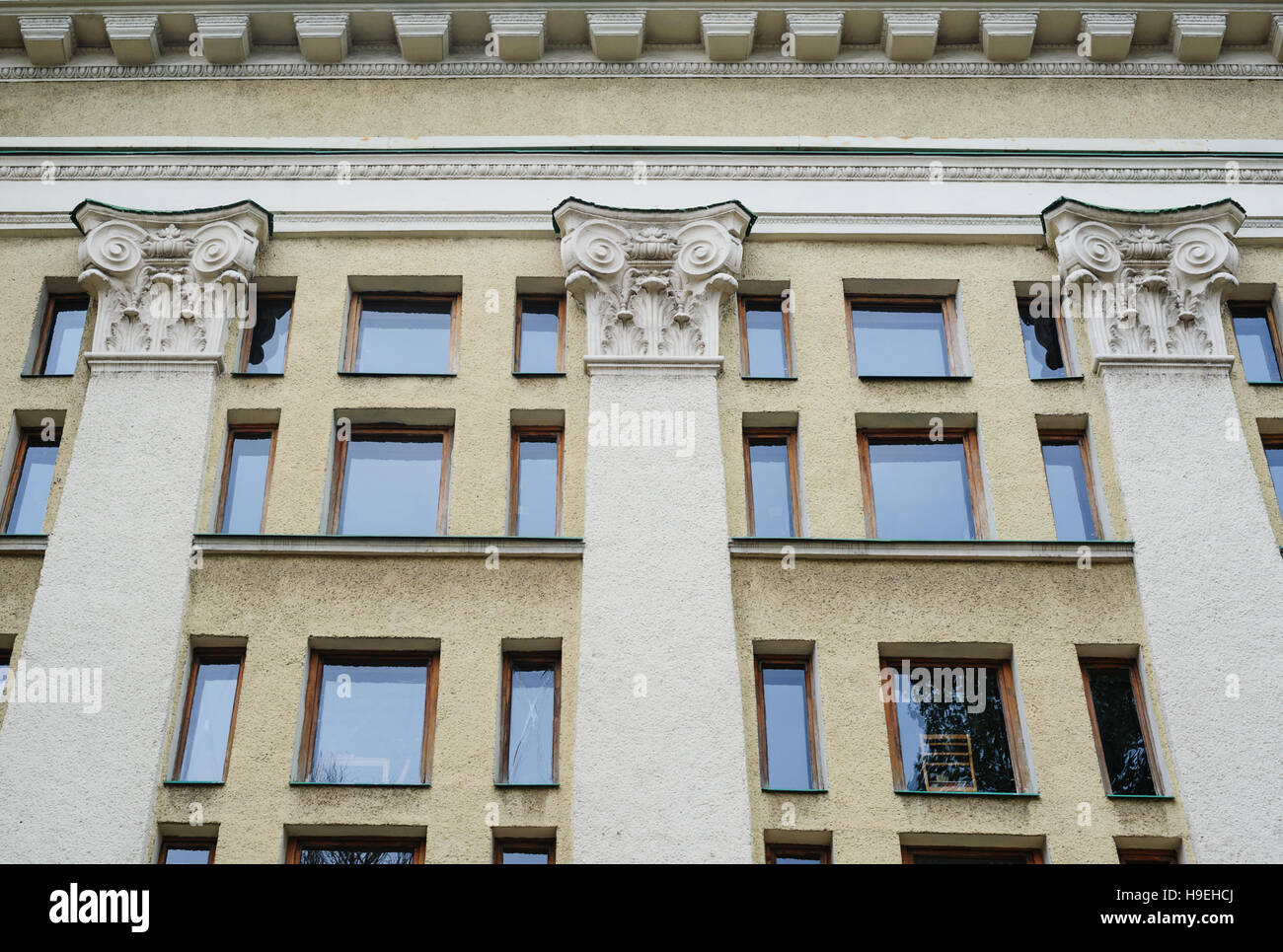 Architecture Pilaster composite style, Corinthian columns Stock Photo ...