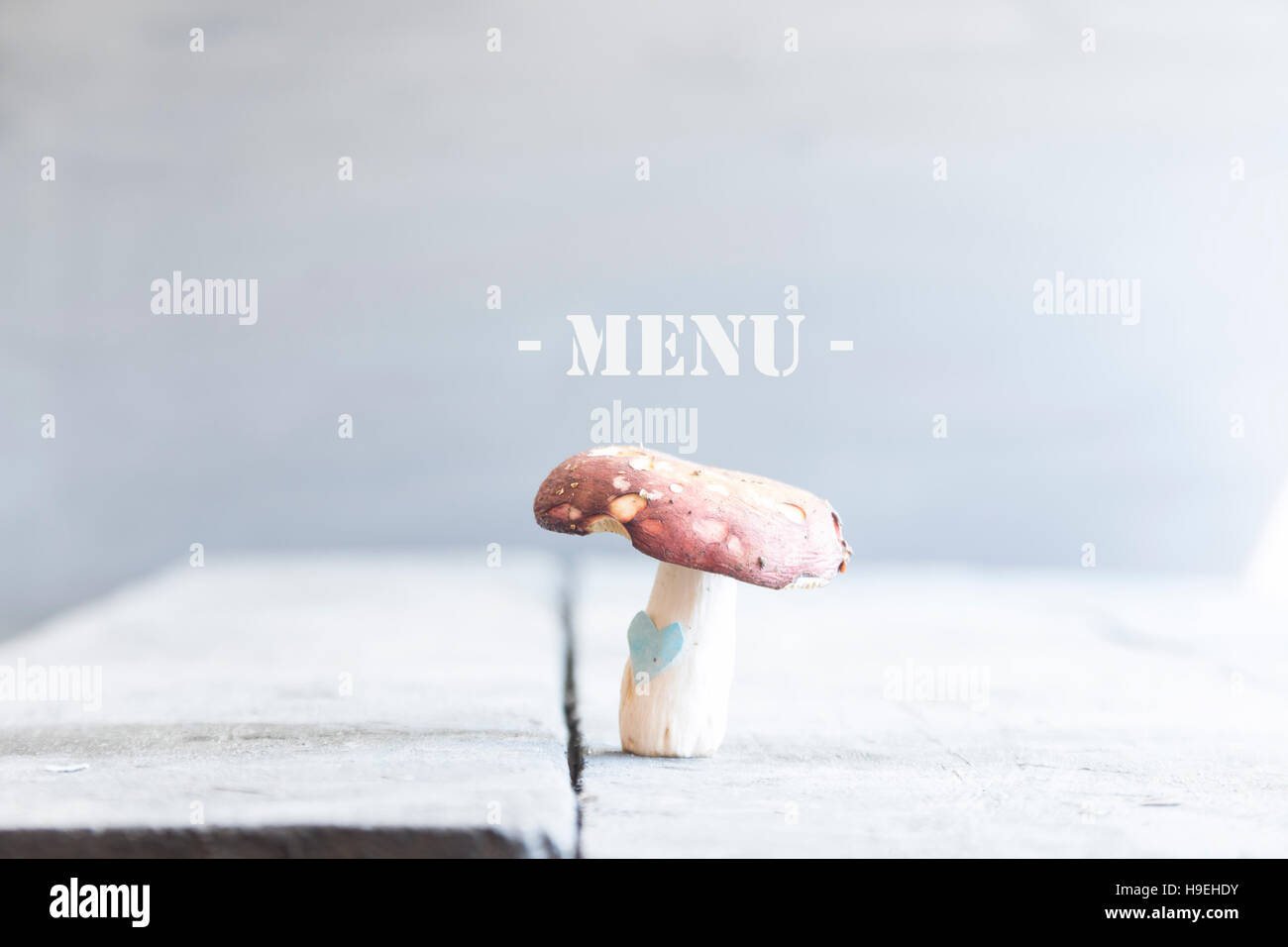 Restaurant cafe menu, text and mushrooms Stock Photo - Alamy