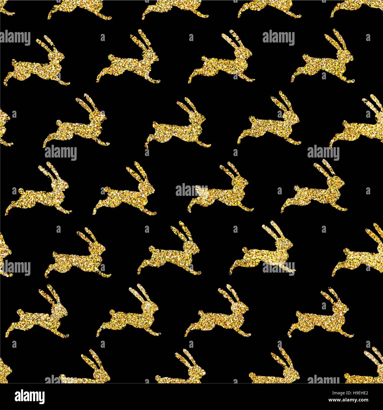 Vector. Seamless pattern with gold glitter element. Seamless pattern ...