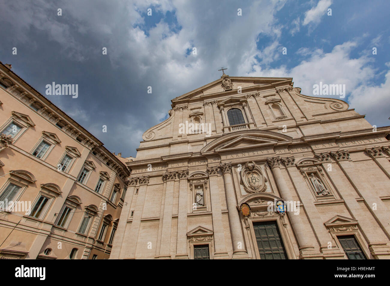 Church gesu facade rome hi-res stock photography and images - Alamy