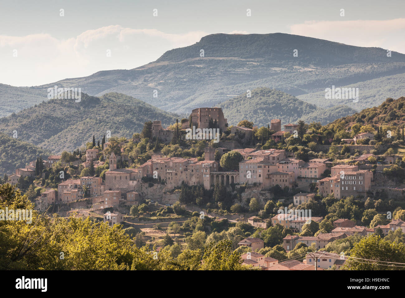 Montbrun Les Bains in the Drome department of Provence, France Stock ...