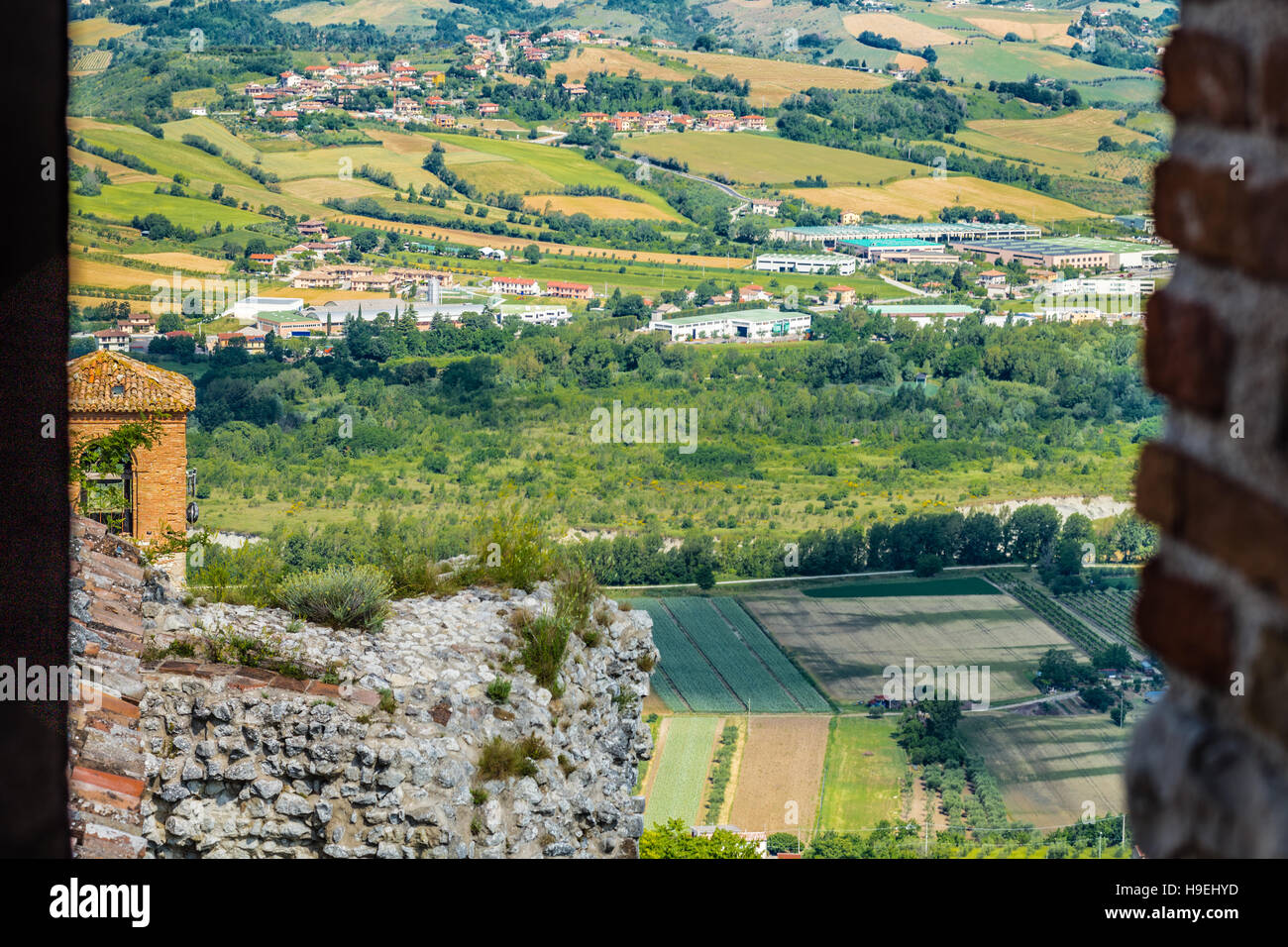 ancient window on the countryside of Romagna in Italy Stock Photo - Alamy