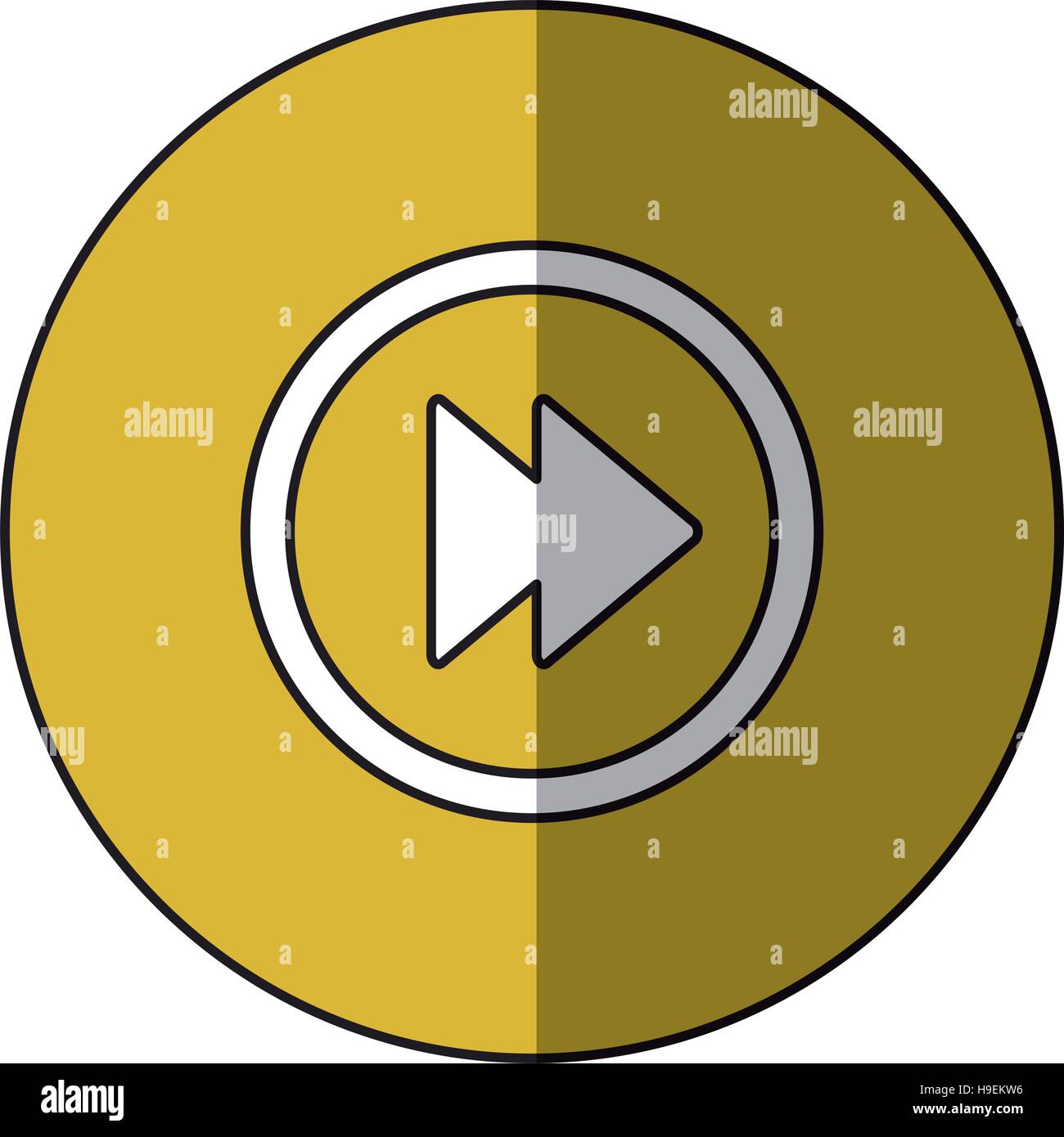 Isolated play inside circle design Stock Vector Image & Art - Alamy