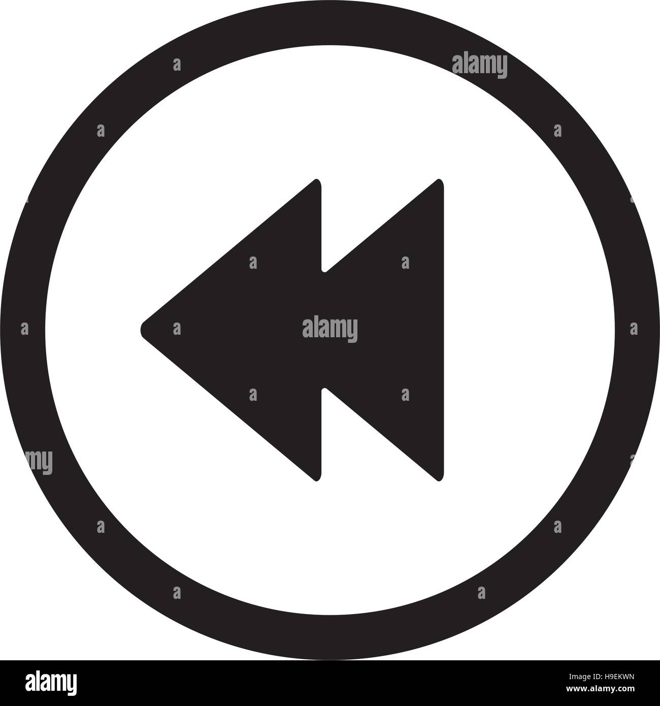 Video play icon inside Stock Vector Images - Alamy