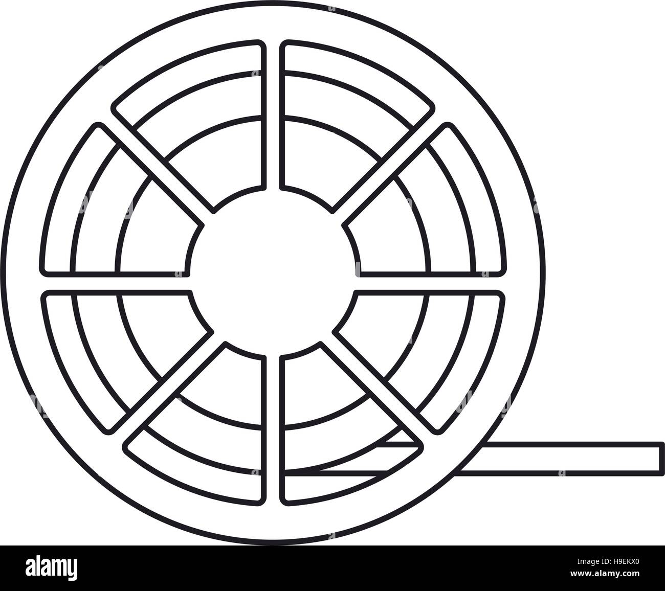 Isolated film reel design Stock Vector Image & Art - Alamy