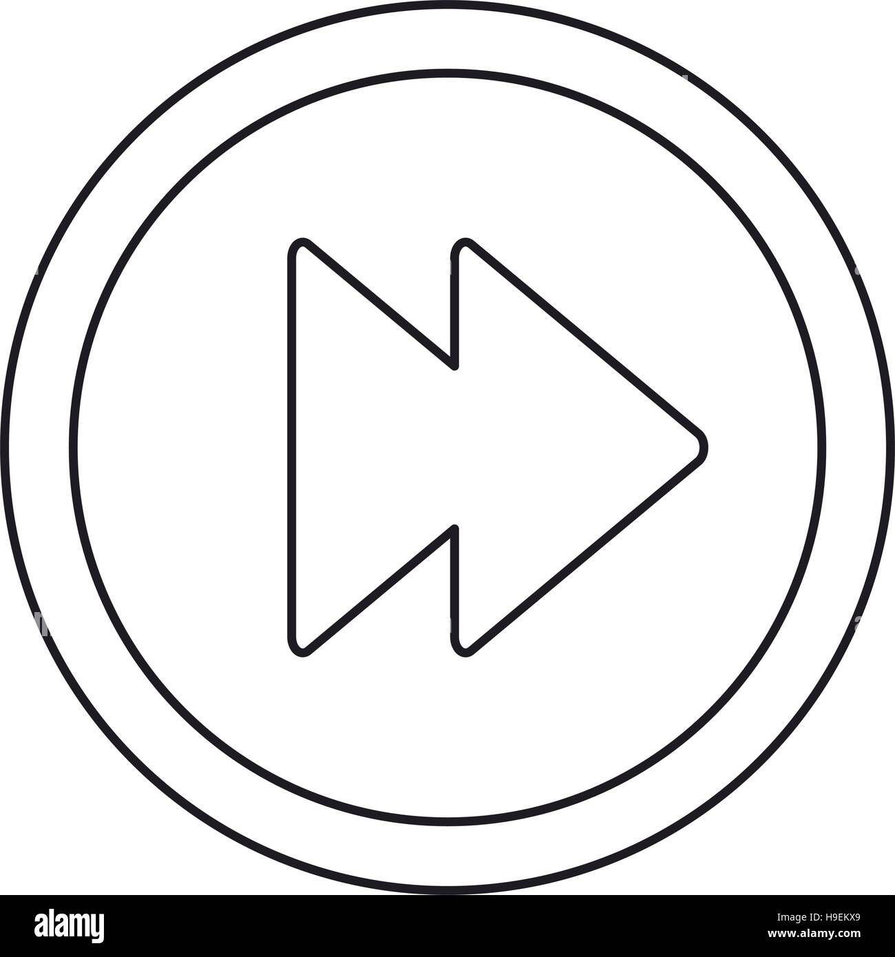 Isolated play inside circle design Stock Vector Image & Art - Alamy