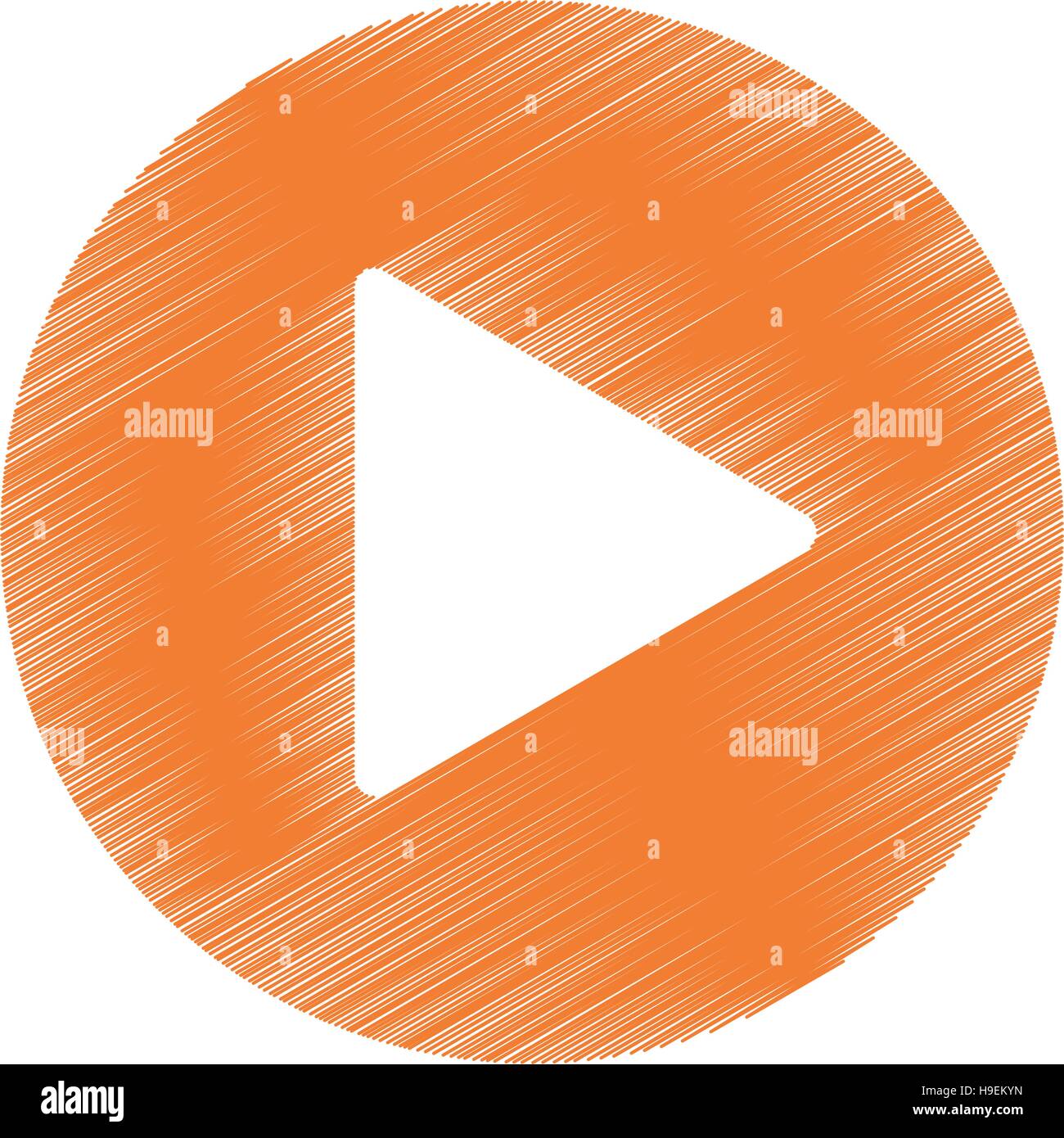Video play icon inside Stock Vector Images - Alamy
