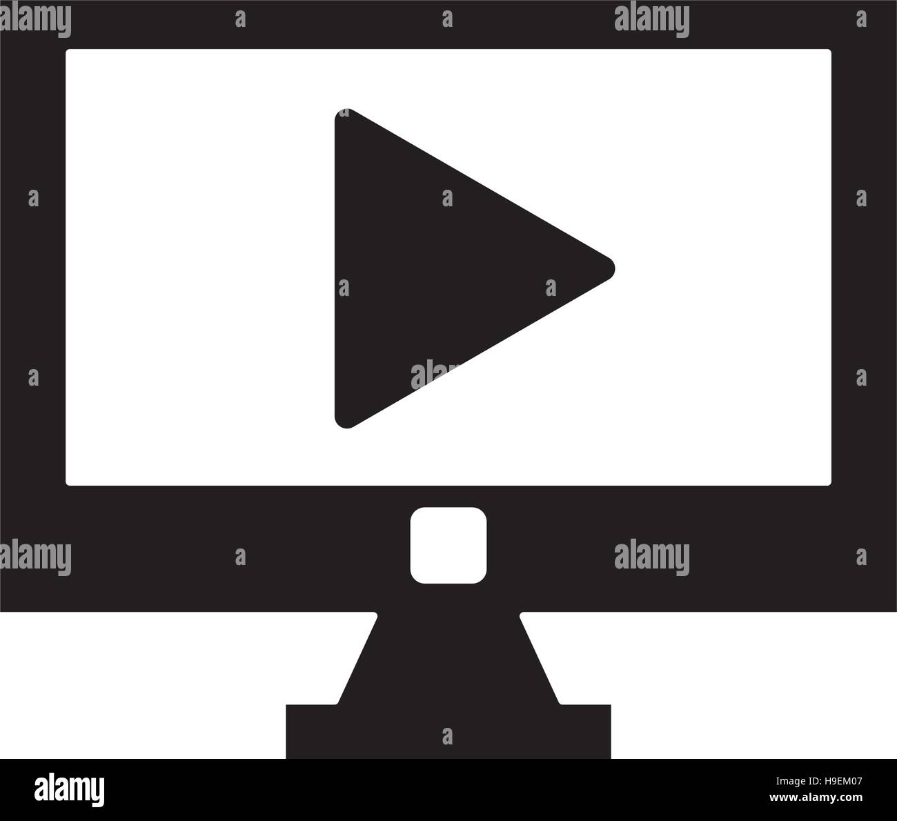 Isolated play inside computer design Stock Vector Image & Art - Alamy