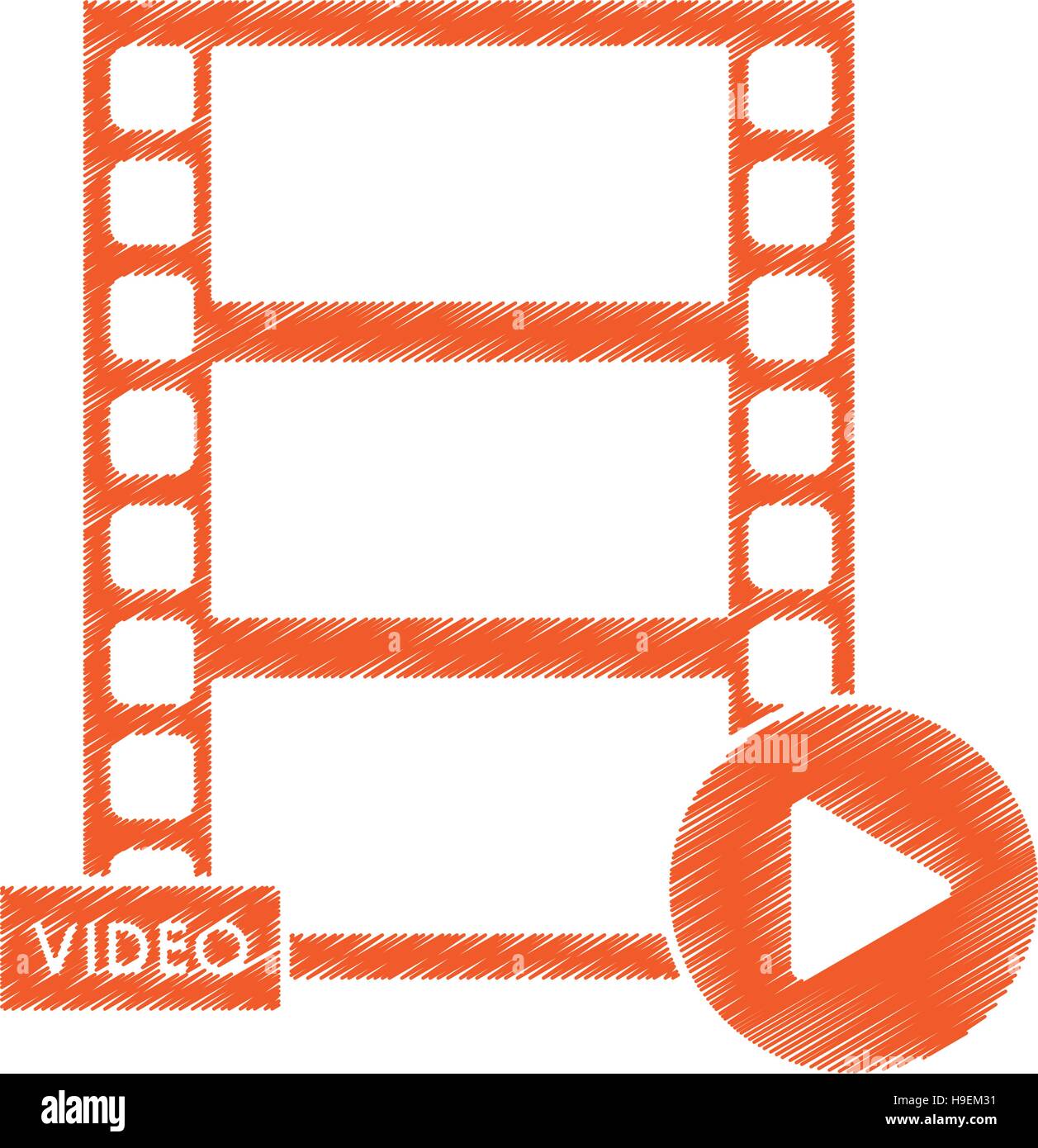 Isolated film strip design Stock Vector Image & Art - Alamy