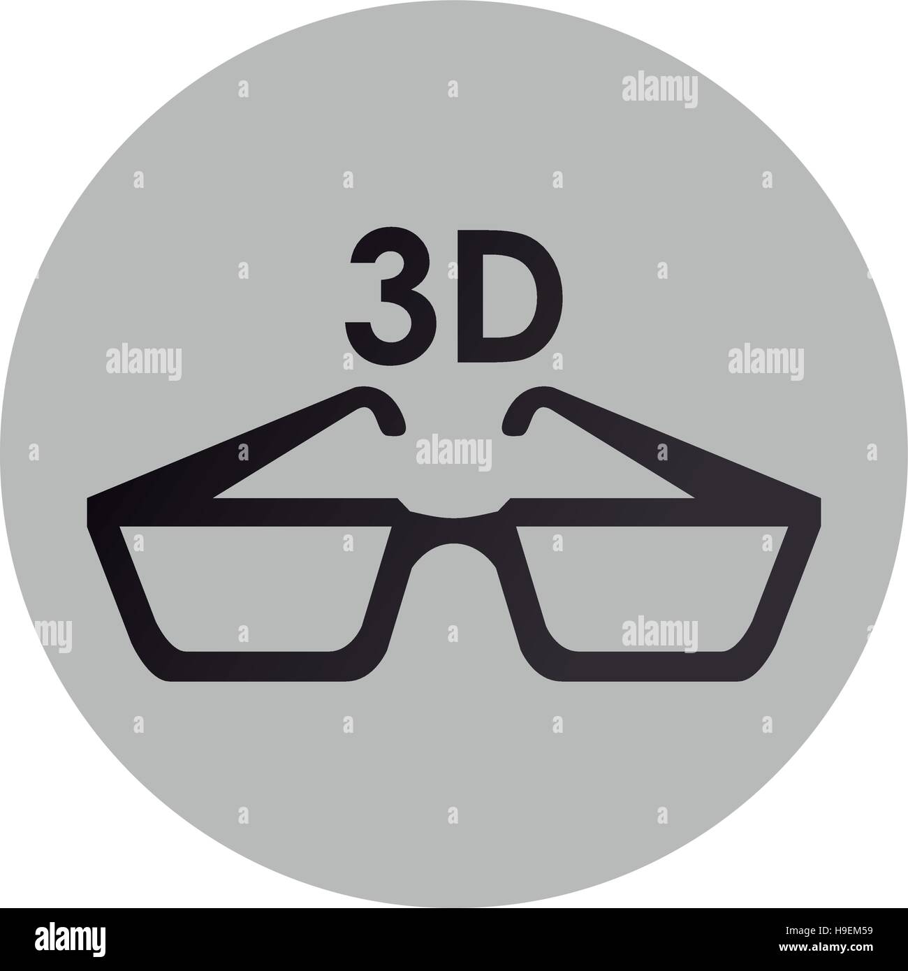 Isolated 3d glasses design Stock Vector Image & Art - Alamy