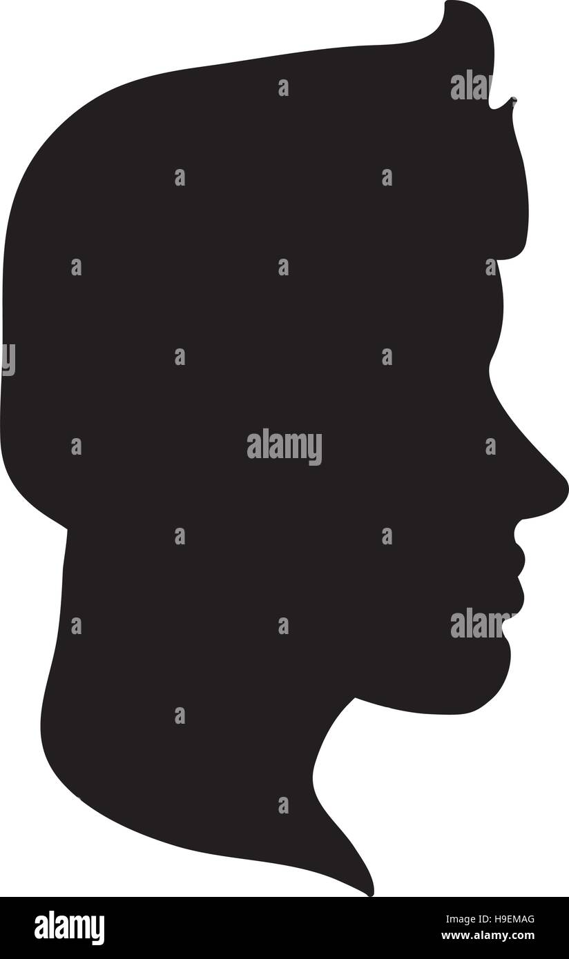 Isolated man head profile design Stock Vector Image & Art - Alamy