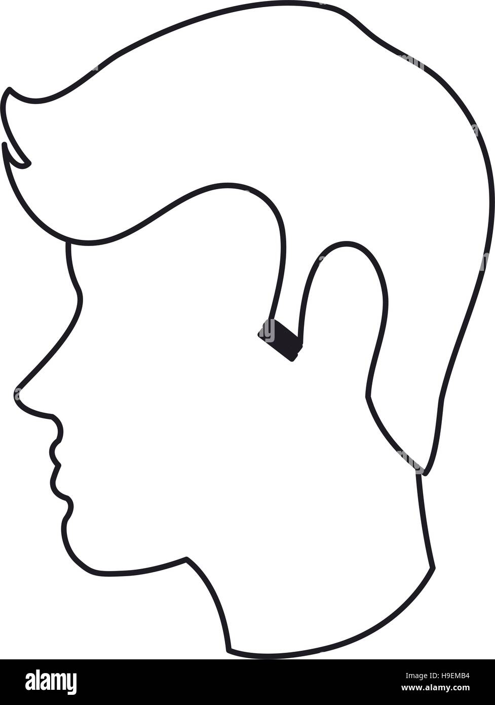Isolated man head profile design Stock Vector Image & Art - Alamy