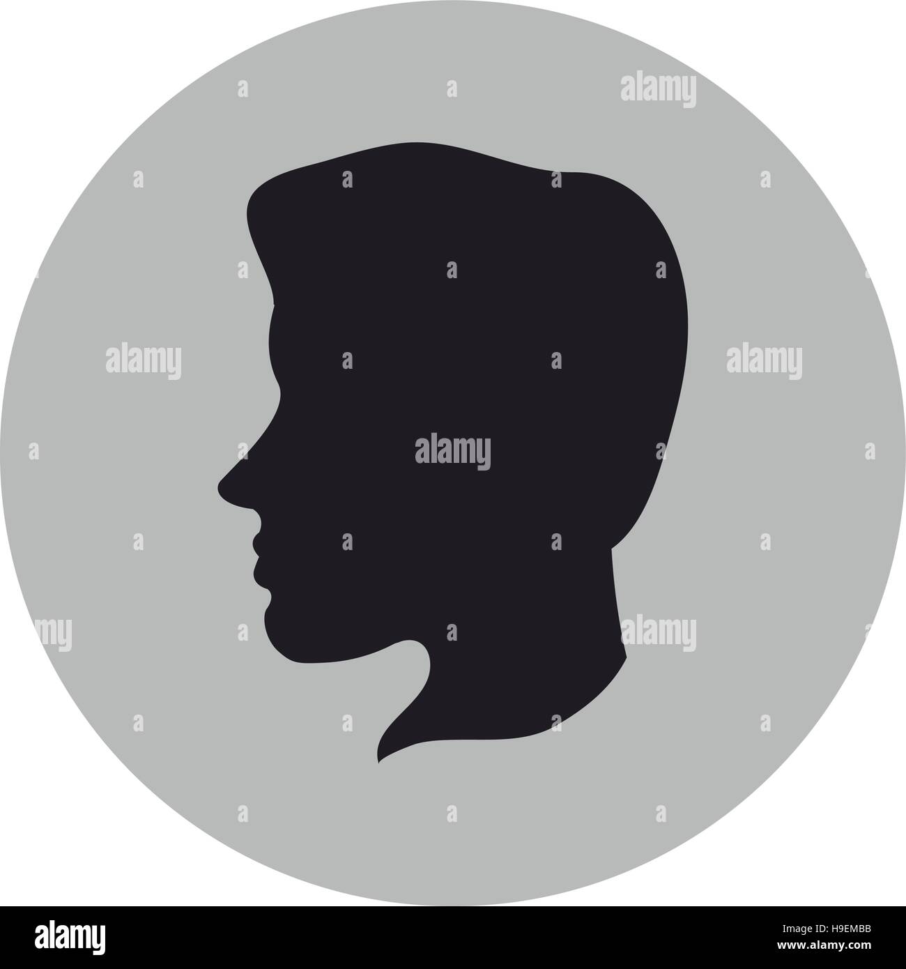 Isolated man head profile design Stock Vector Image & Art - Alamy