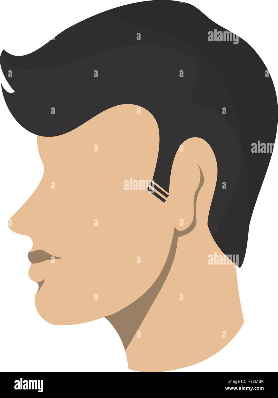 Isolated man head profile design Stock Vector Image & Art - Alamy