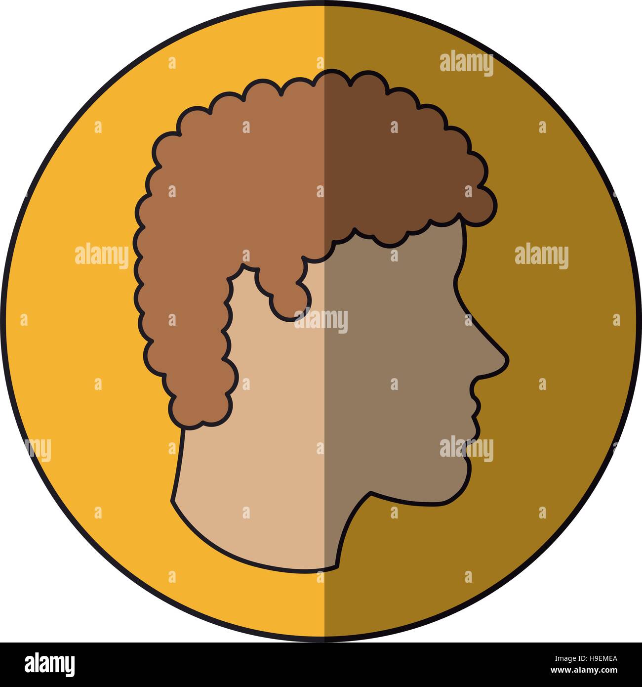 Isolated man head profile design Stock Vector Image & Art - Alamy