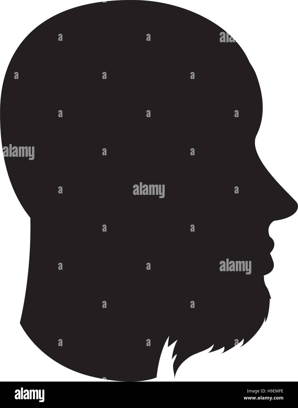 Isolated man head profile design Stock Vector Image & Art - Alamy