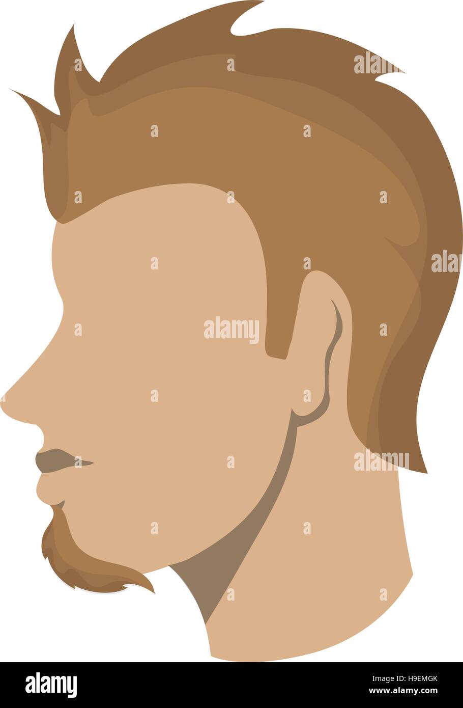 Isolated man head profile design Stock Vector Image & Art - Alamy