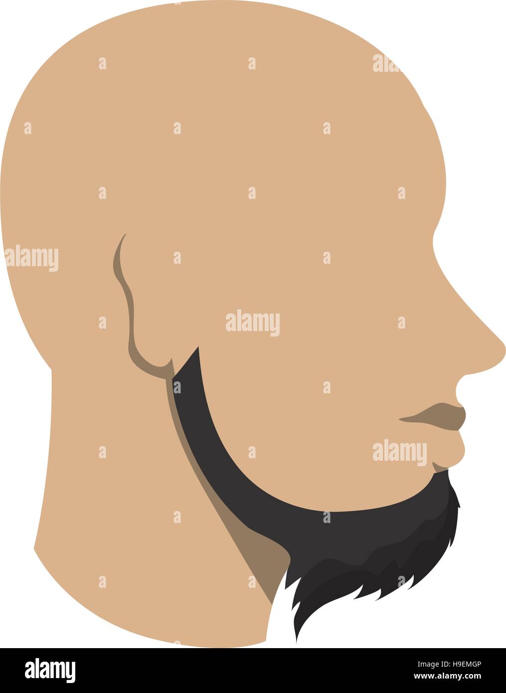Isolated man head profile design Stock Vector Image & Art - Alamy