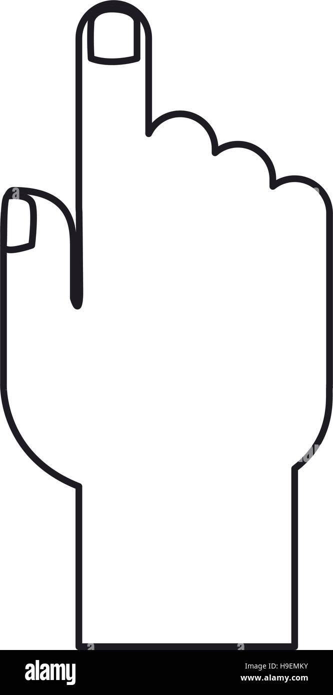 Isolated human hand design Stock Vector Image & Art - Alamy