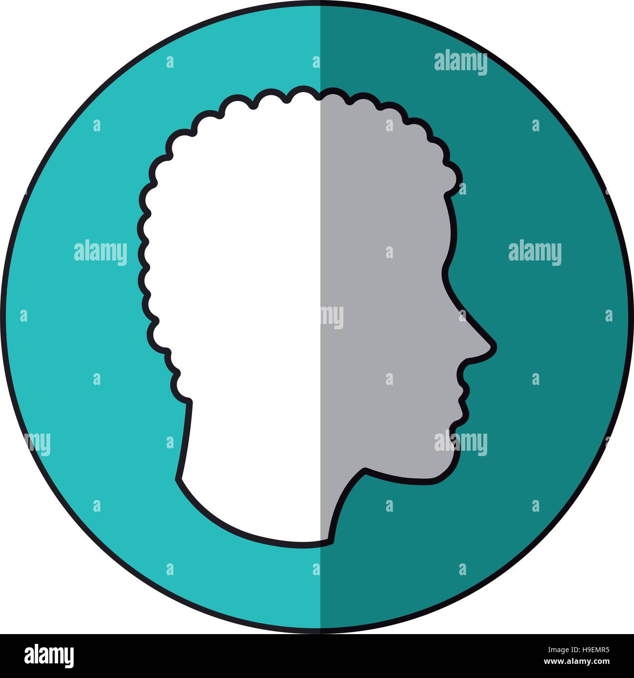 Isolated man head profile design Stock Vector Image & Art - Alamy
